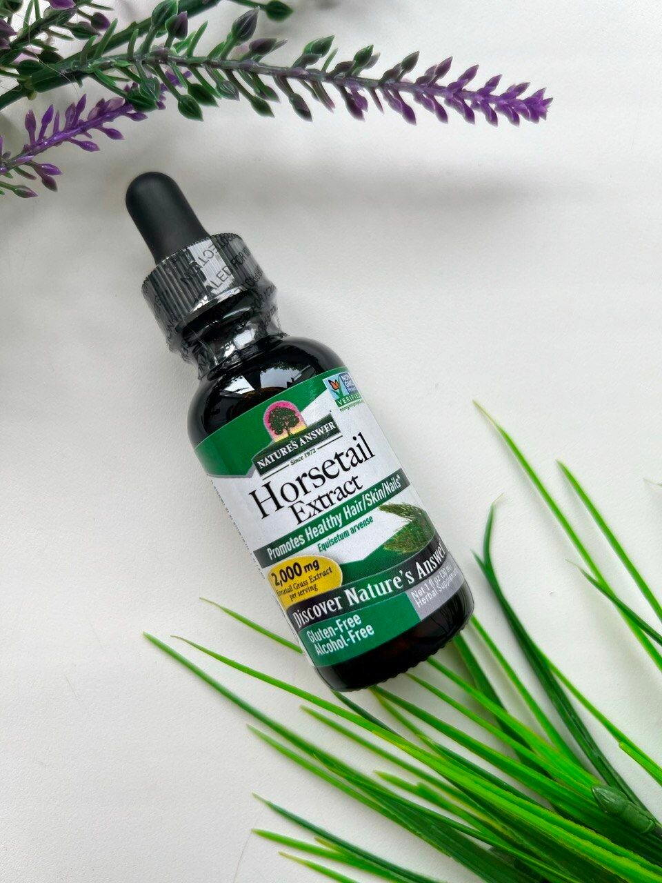 Экстракт хвоща полевого, Nature's Answer Horsetail Extract, 30 мл