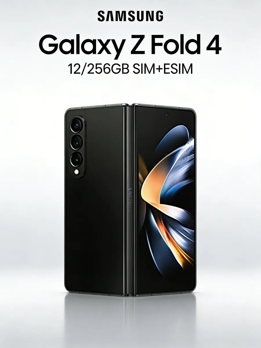 Смартфон Samsung Galaxy Z Fold 4 12/256Gb 7.6" Black/ Черный фантом