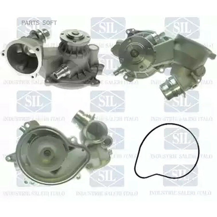 Насос водяной BMW E60/E61 4.0-4.8 N62B40/B48 05> от официального дистрибьютора, SALERI SIL, артикул PA1443