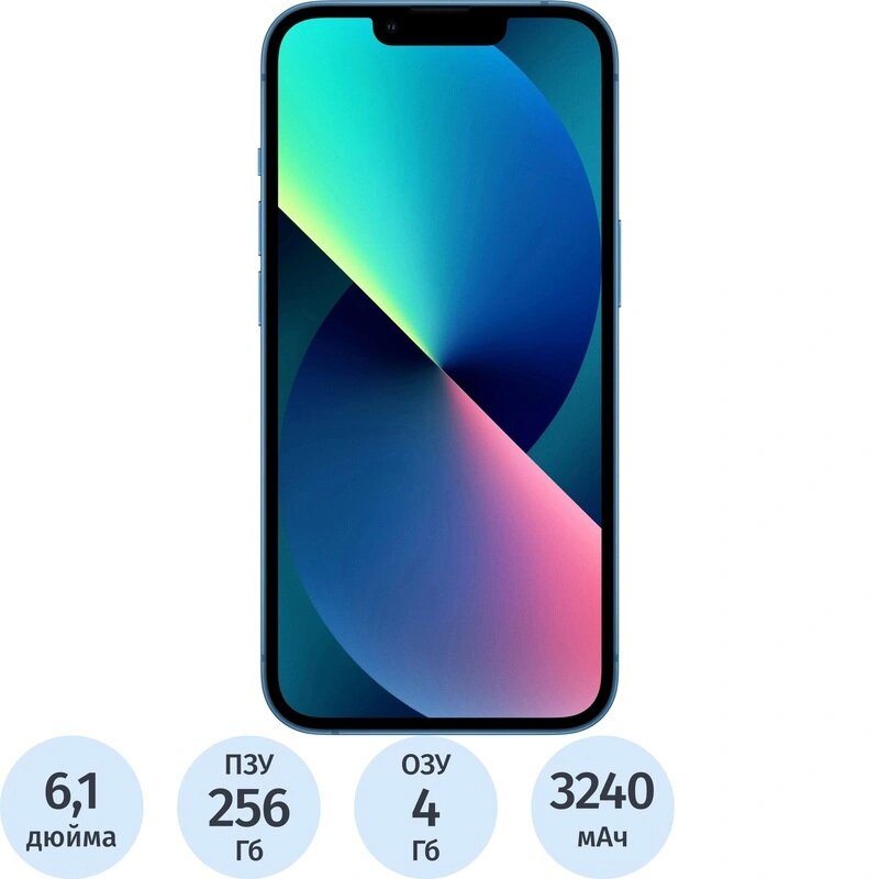 Смартфон Apple 13 4+256 ГБ Blue (MLN13LL/A)