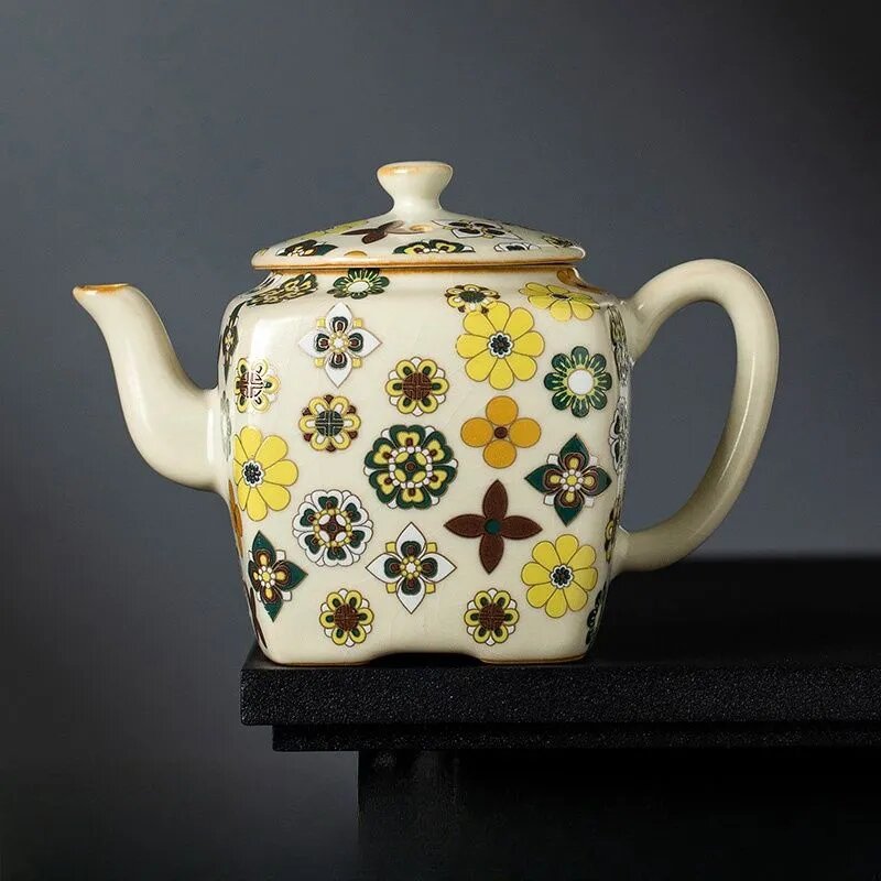 JIANGXINSHE Чайник заварочный, 173 мл, Керамогранит, с фильтром, ручная работа