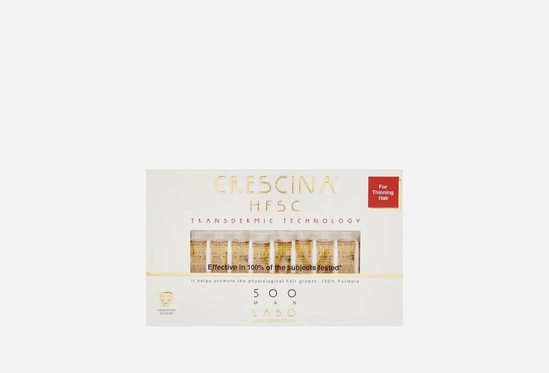 Crescina Transdermic Re-Growth 500 Man Ампулы для роста волос 20 шт