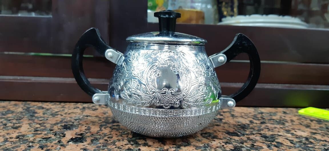 Советская сахарница из набора Русские мотивы. Винтажная сахарница СССР