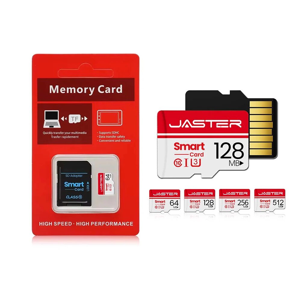 JASTER карта памяти microSD 128 ГБ 256MB