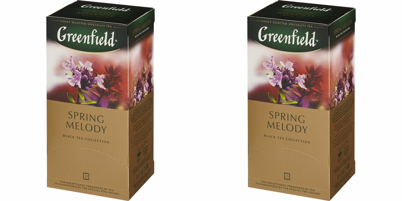 Greenfield Чай в пакетиках Spring Melody, черный, 25 шт, 2 уп