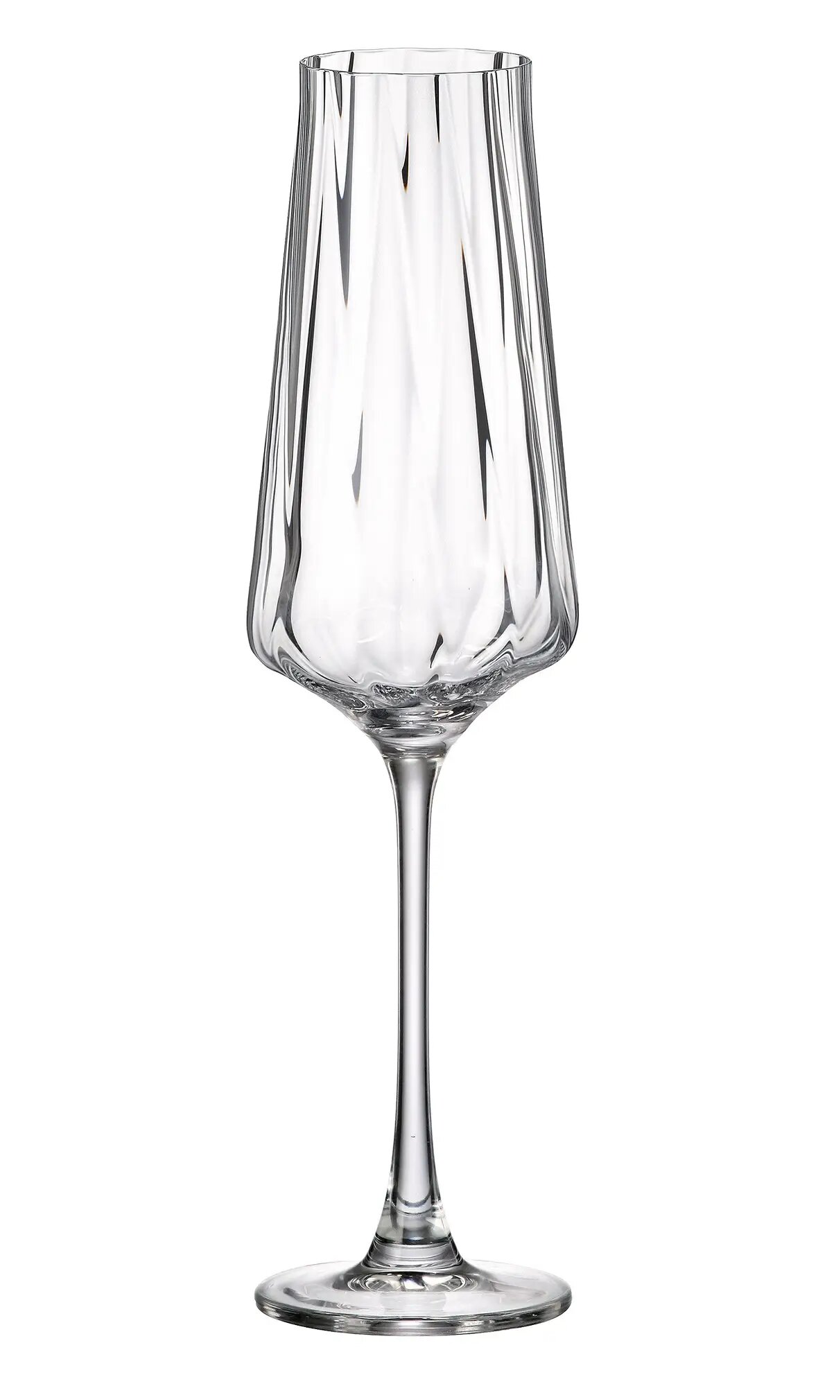 Бокал для шампанского "CETTIA OPTIC", 270 мл (набор 6 шт.), Crystal Bohemia/ БСС0825