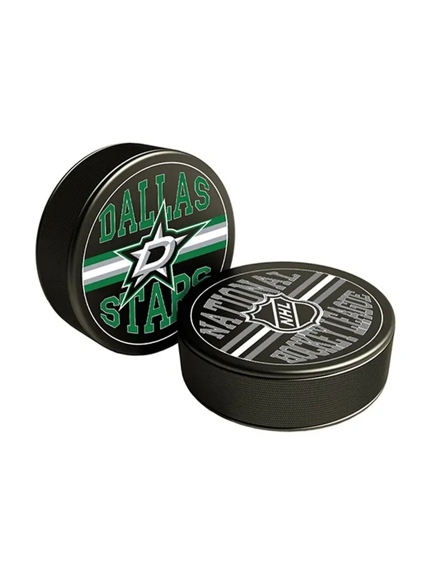 Шайба Sportfanat Dallas Stars, резина, диаметр 76 мм, цвет черный