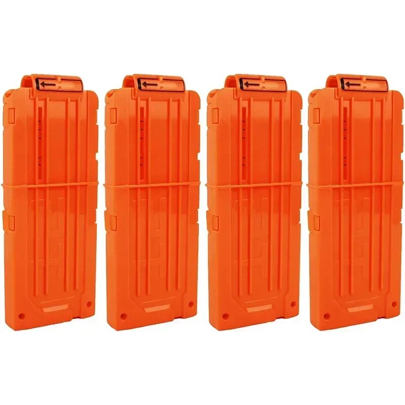 Зажимы для пуль Nerf N-Strike Elite, оранжевые, пластик, 4 упаковки по 12 штук 4PCS