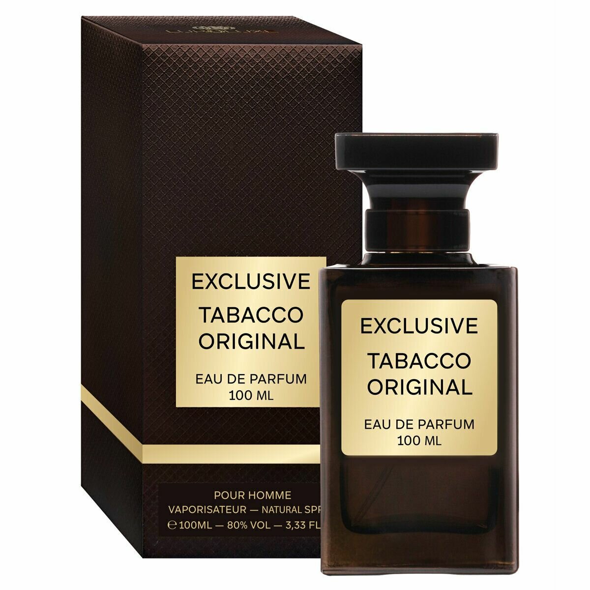 EUROLUXE/Парфюмерная вода Exclusive Tabacco Original мужская 100 мл/Парфюм мужской, парфюм, мужской, духи, одеколон, туалетная вода, парфюмерия, для мужчин , подарок, древесные, табак