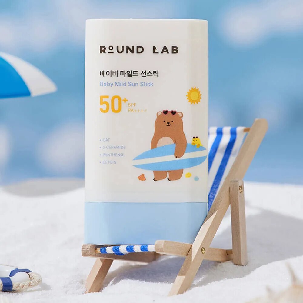 Детский солнцезащитный стик с пантенолом Round Lab Baby Mild Sun Stick SPF50+ PA++++
