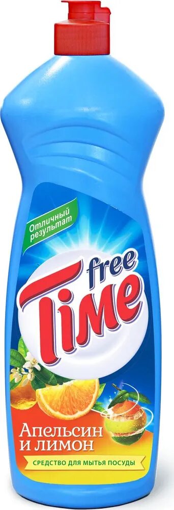 Средство для мытья посуды Free Time "Апельсин и лимон", 1139-3, 900 мл