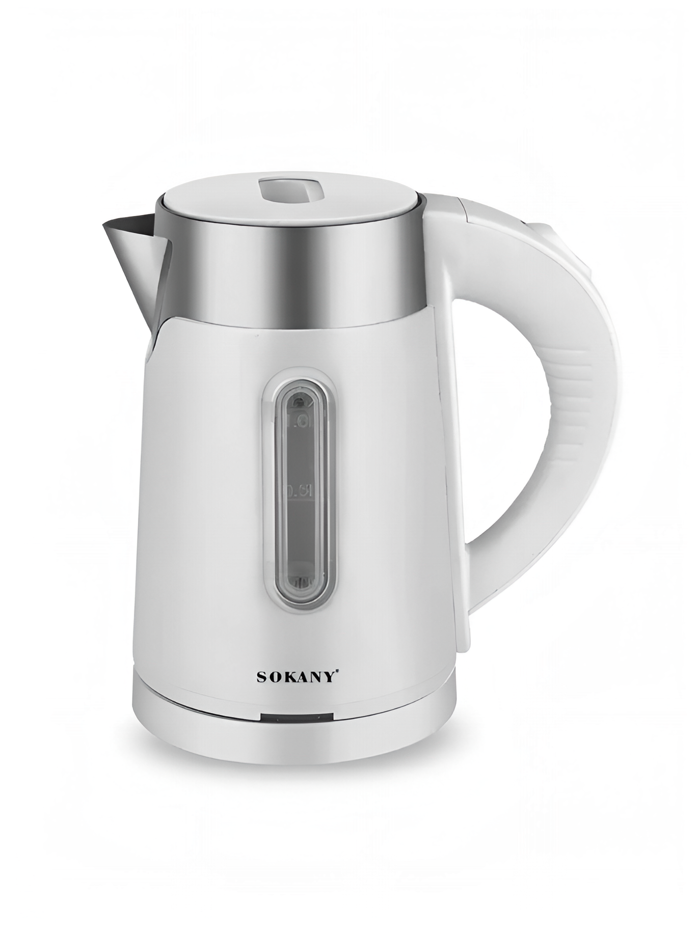Электрический чайник SOKANY SK-0808, 1200Вт, Объем 1Л. Белый