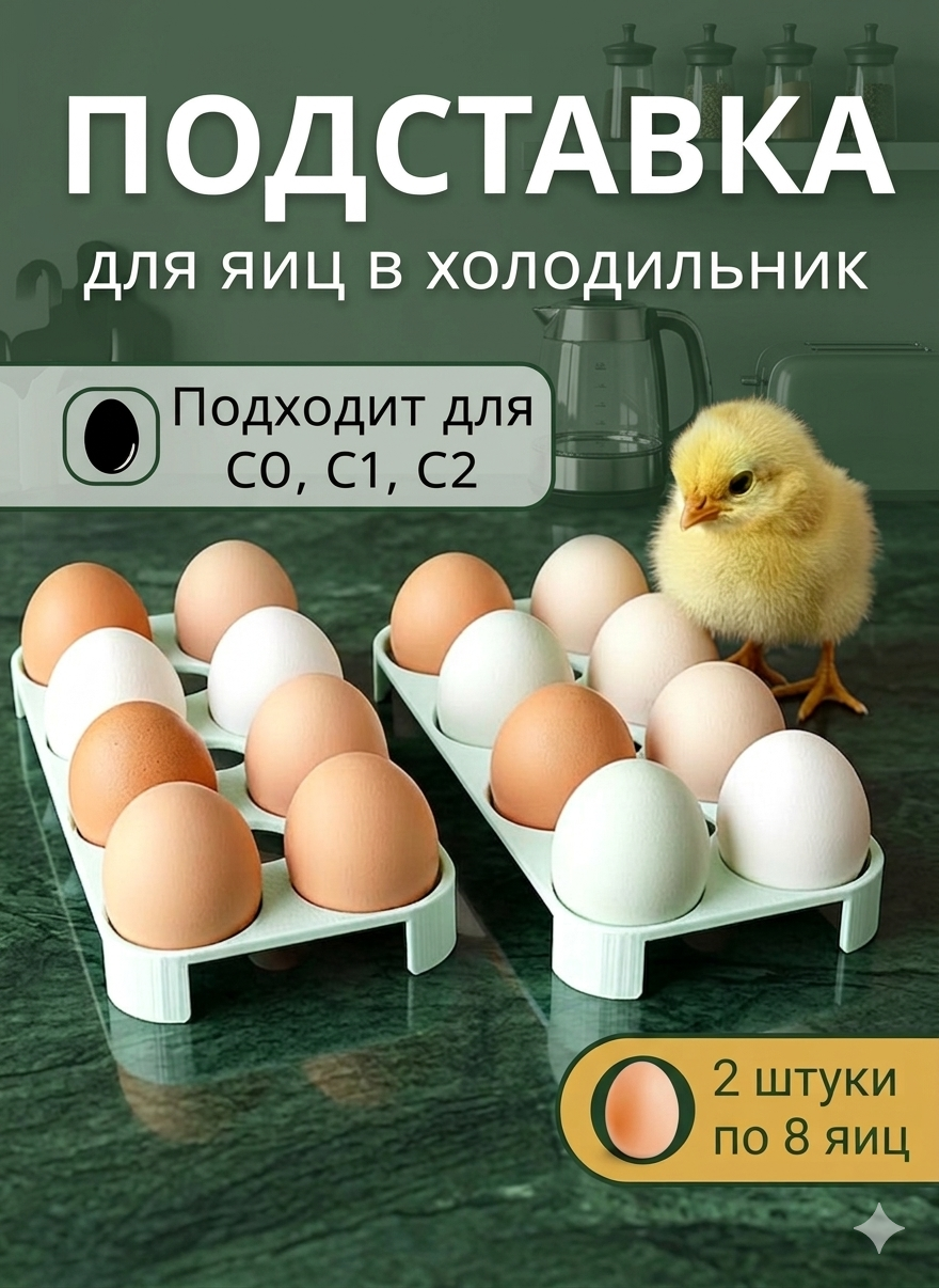 Подставка для яиц в холодильник 2 шт.