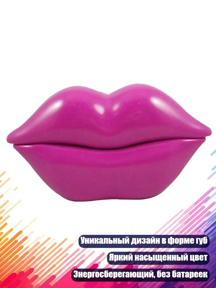 Телефон в форме губ, Розово-красный
