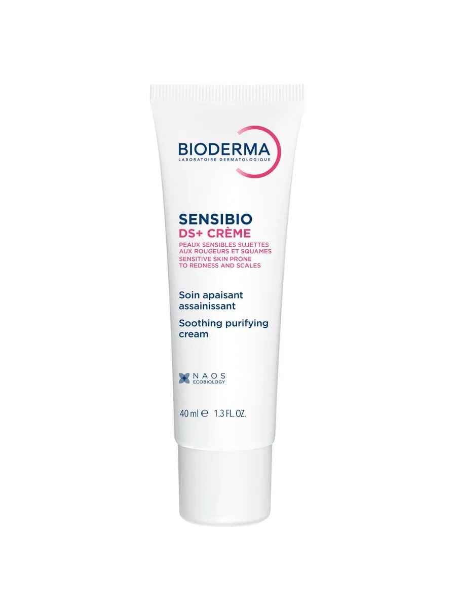 Bioderma Sensibio DS+ крем успокаивающий для чувствительной кожи с покраснениями и шелушениями 40 мл