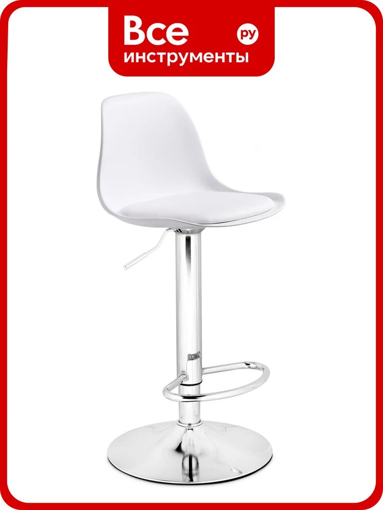 Барный стул Woodville Soft white / chrome 15746