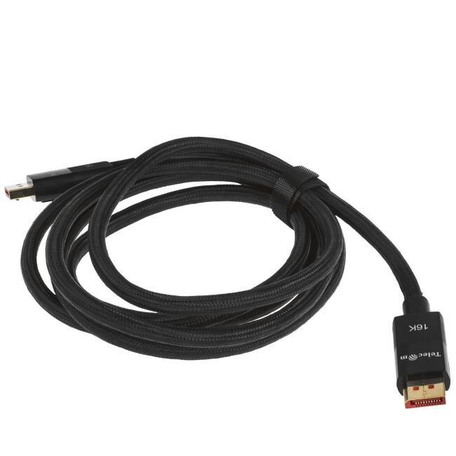 Кабель соединительный DP-DP 2.1V 80Gbs 16K@60Hz 1м , медь, Telecom TCG865-1M — фото 1