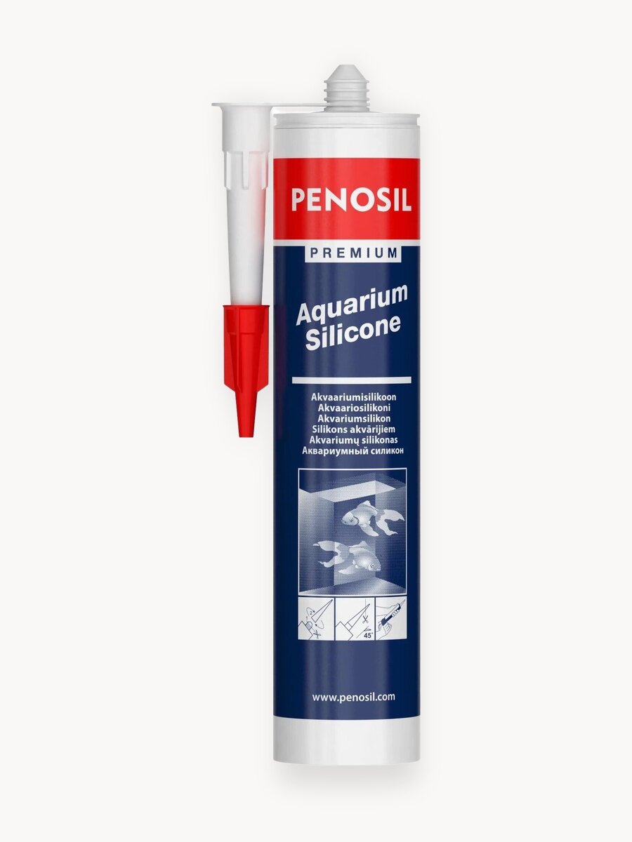 Герметик аквариумный прозрачный PENOSIL Premium Silicone, 280ml