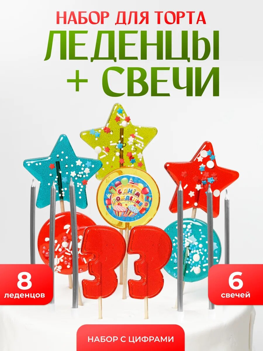 Леденцы на торт. Цифра 33