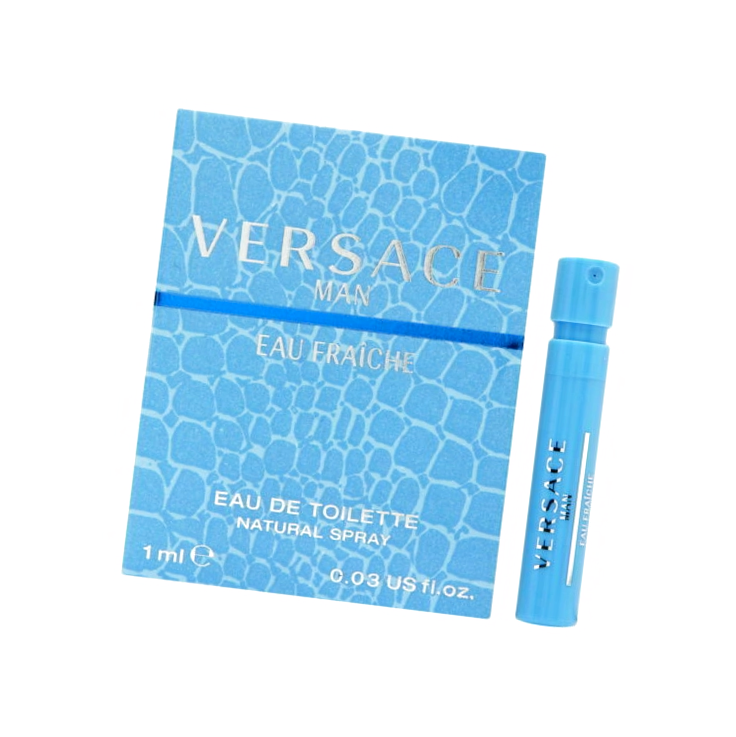 Пробник Versace Man Eau Fraiche 1 мл - Версаче Мен О Фреш мужские духи голубые