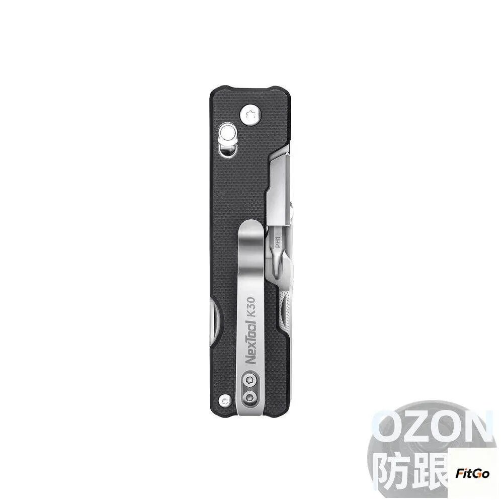 Мультитул Knight K30: рукоятки из чёрного G10, длина в сложенном виде 3,58 дюйма (около 91 мм) NE20413.