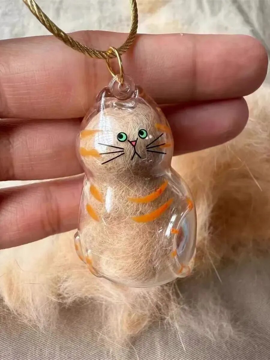 Капсула для шерсти кота — фото 1