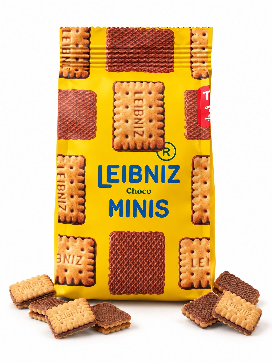 Мини-печенье LEIBNIZ Choco Minis с молочным шоколадом, 100 гр.