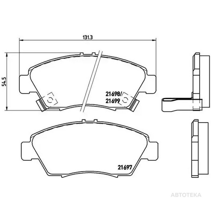Колодки тормозные BREMBO P28024