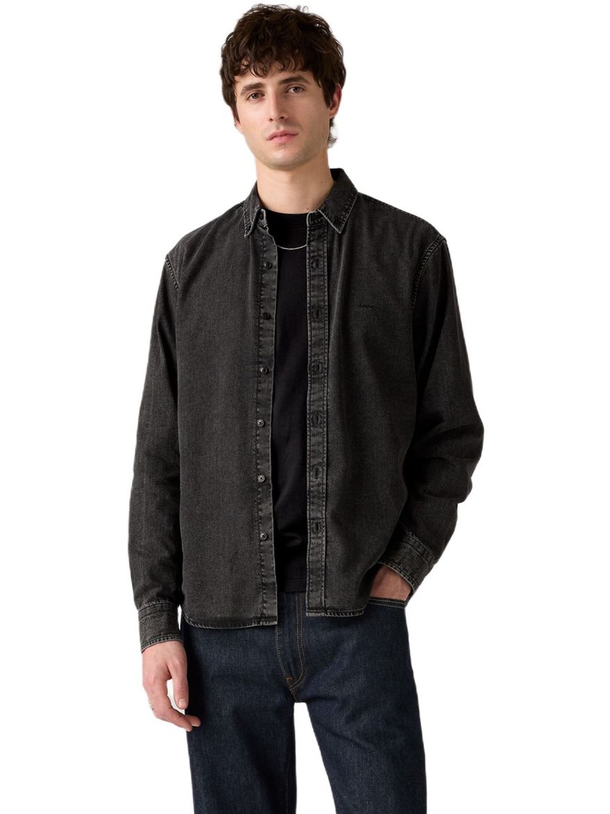 Рубашка Levi's Men Authentic Button Down Shirt, размер L, черный — фото 1