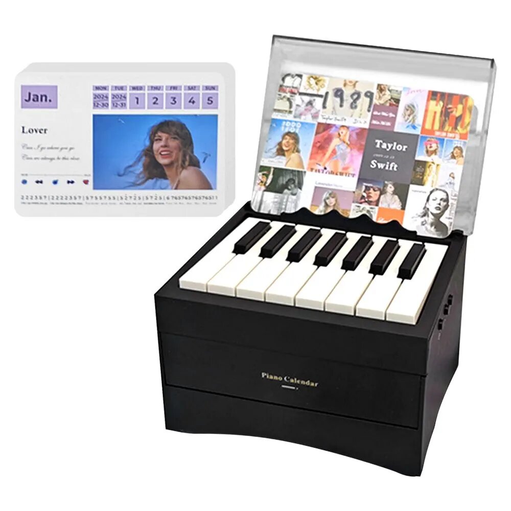BT Piano Calendar 2025 Настольный календарь для фортепиано с 15 клавишами алендарь для фортепиано