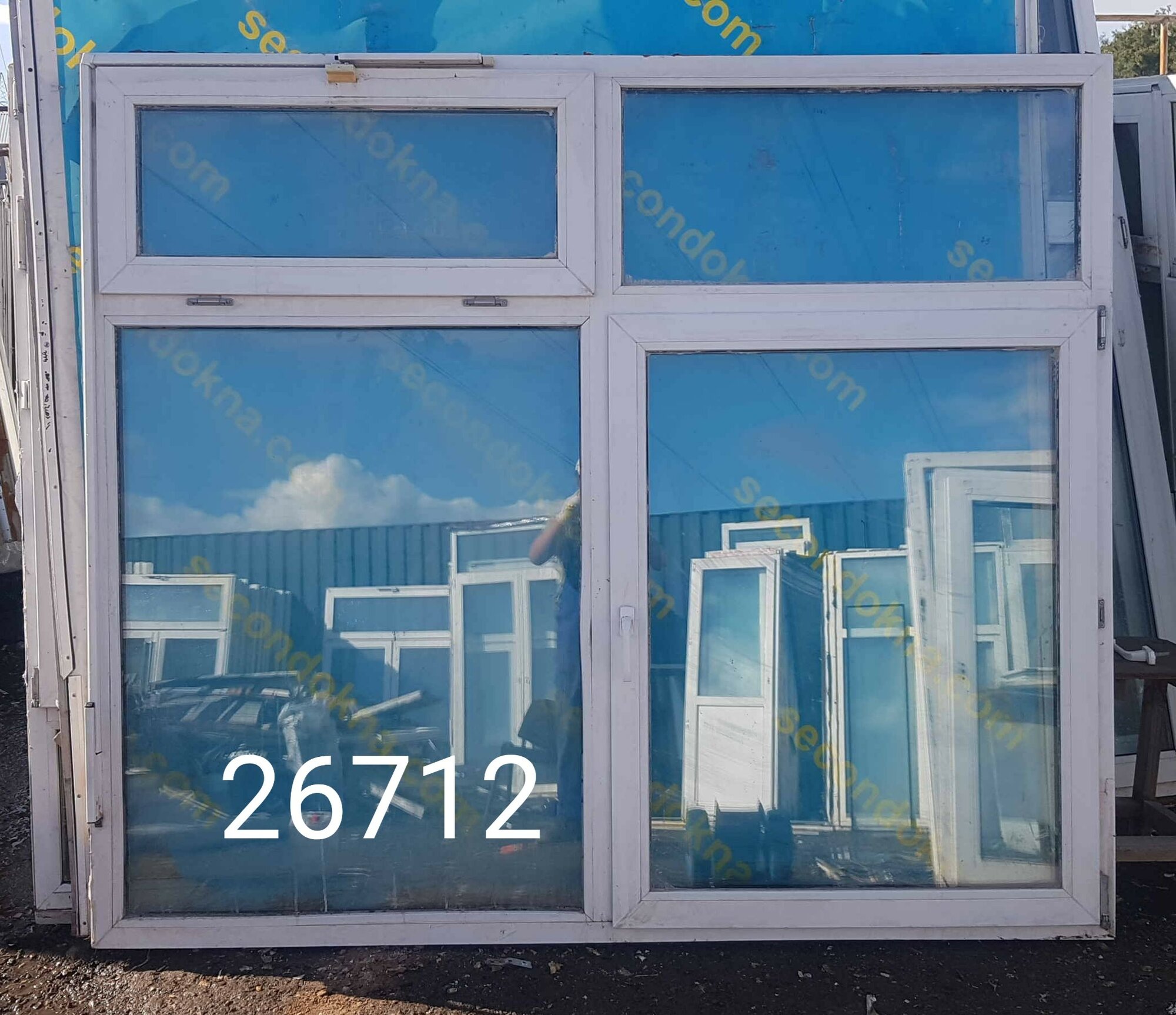 Пластиковое окно Б/У 1800(в) 1350 об х 2080(ш)