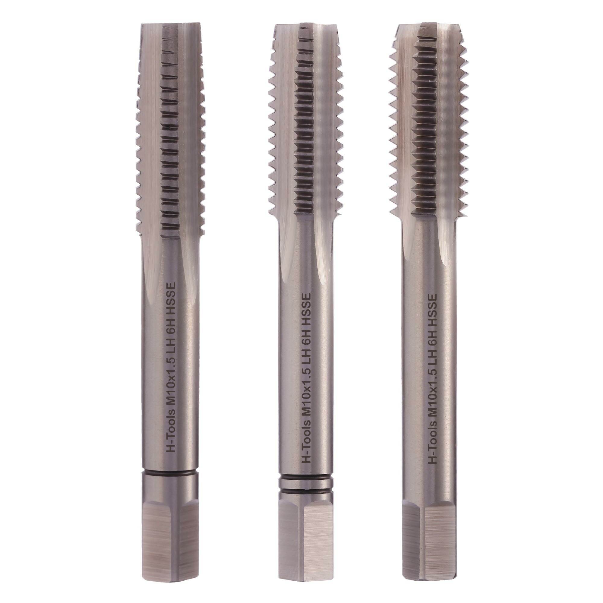 Метчик М10х1,5 (Комплект 3шт, левый) DIN352 HSSE 6h 70мм a=5,5 H-Tools 230100LiEHT