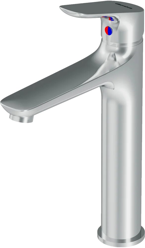 Смеситель для раковины Damixa Jupiter 770250001 хром, глянцевый, кран для ванной в раковину, из латуни, из нержавеющей стали, рычажный, с керамическим картриджем