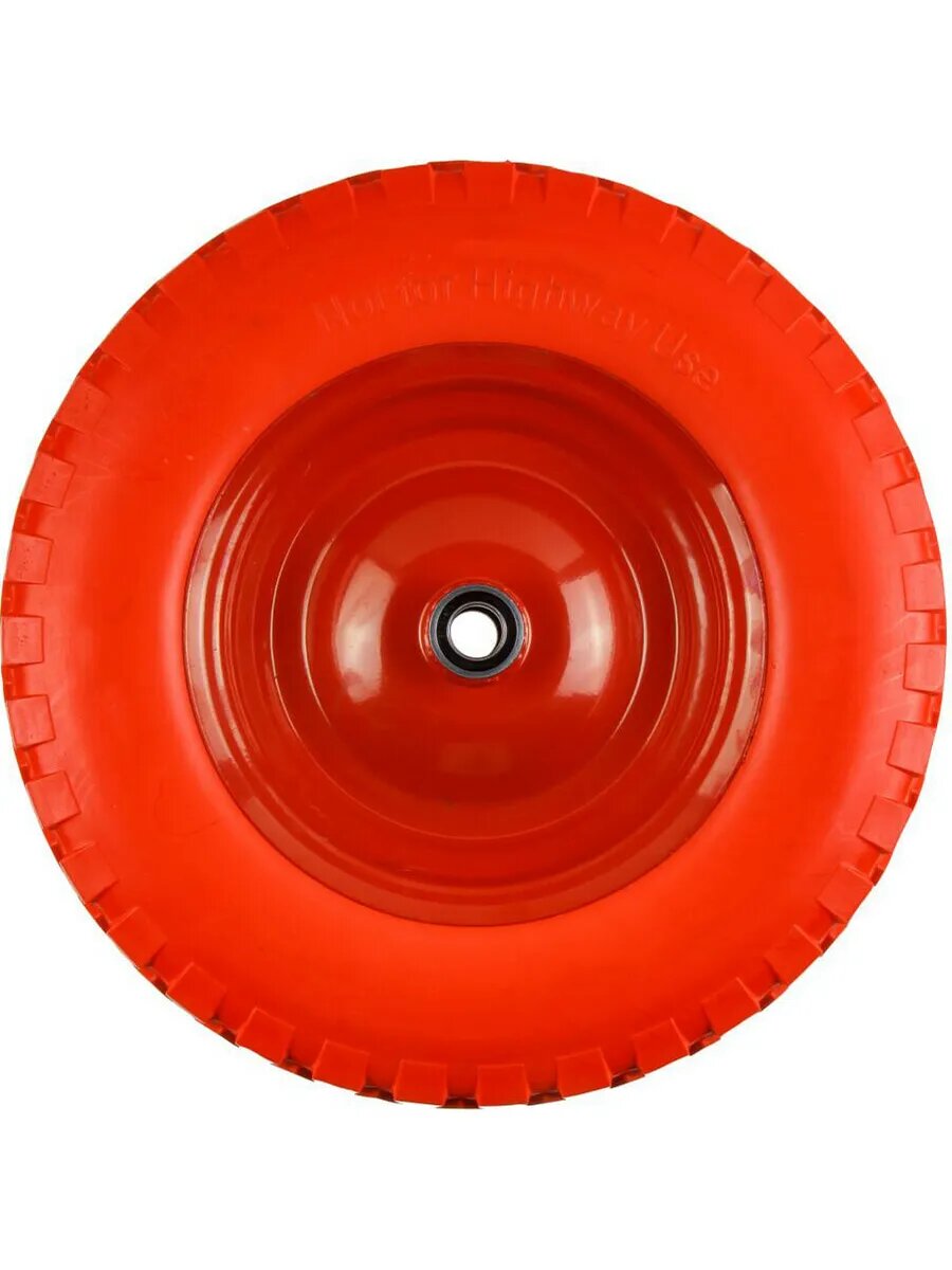 Колесо полиуретановое диск 4.00-8" подшипник усиленный посадка 20x90 мм для тачки ECO (WB-P124)