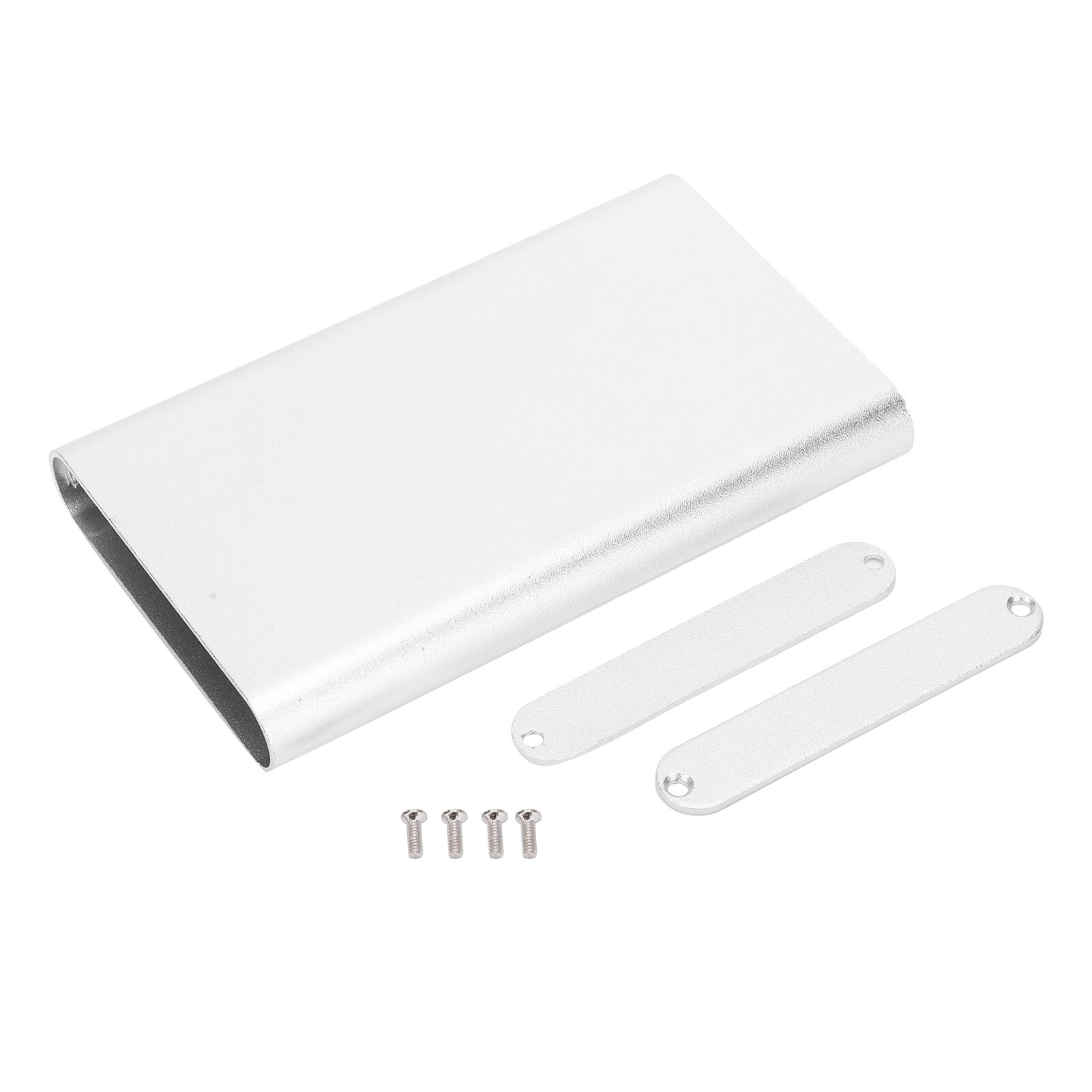 Корпус из алюминиевого сплава 13x61x100 мм, водонепроницаемый корпус для проекта, коробка для печатной платы, GPS-декодер, пескоструйная обработка, окисление, серебро