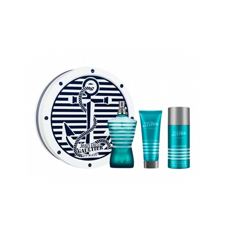 Jean Paul Gaultier Le Male Набор (туалетная вода + гель для душа + дезодорант-спрей) 125 мл + 75 мл + 150 мл / Ле Маль