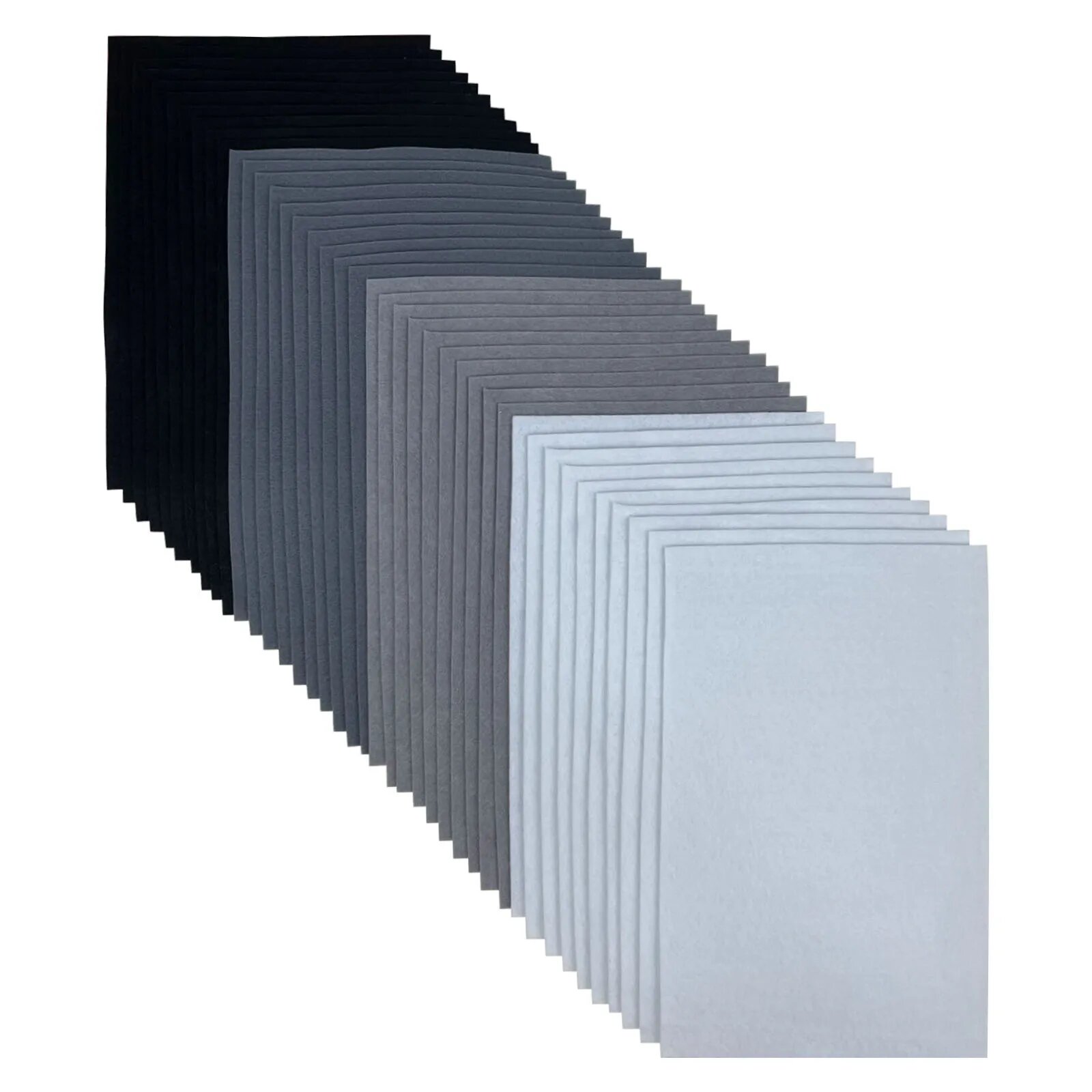 Цветной войлок Jtnohx 40 шт, 20x30 см Белый, Black Colors