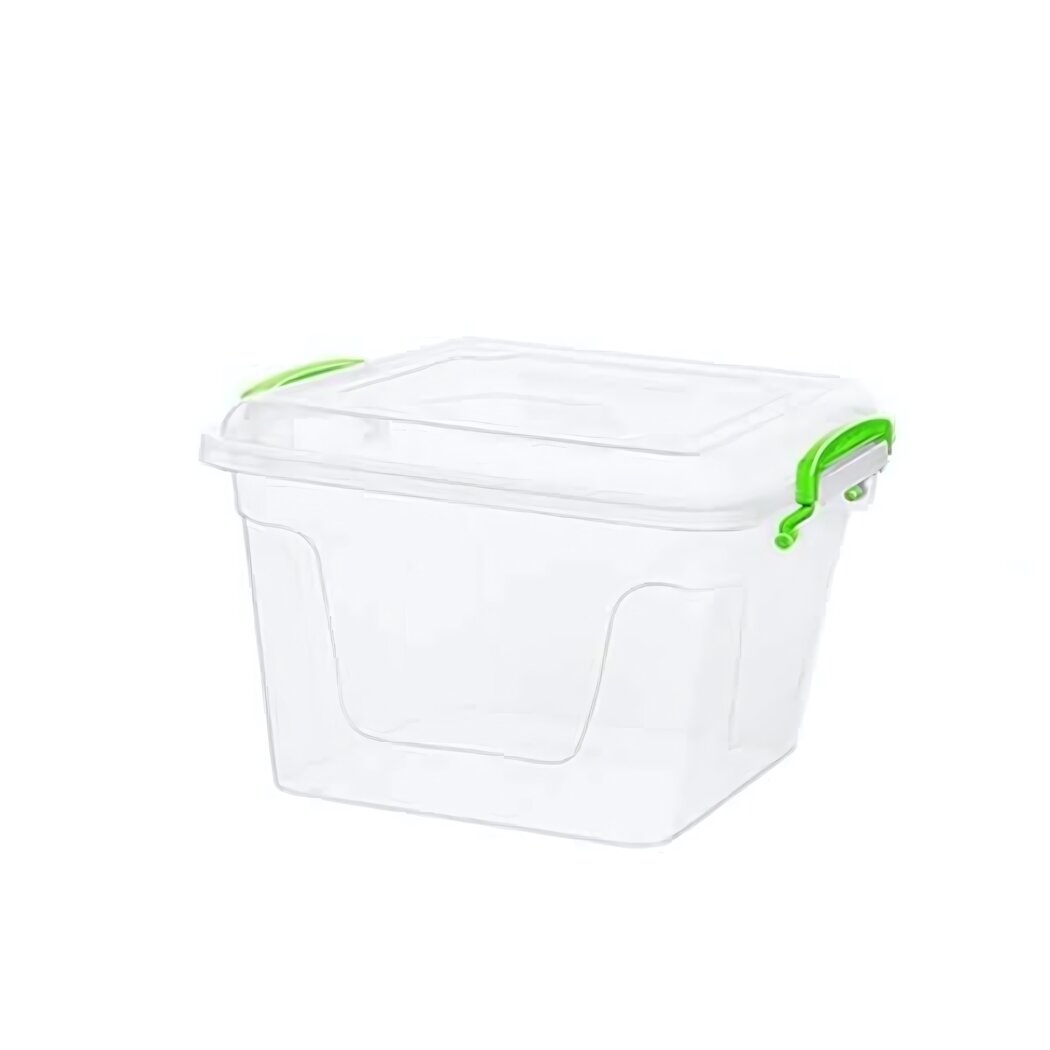 Контейнер "Fresh Box" 6л, квадратный, с крышкой, цветной принт