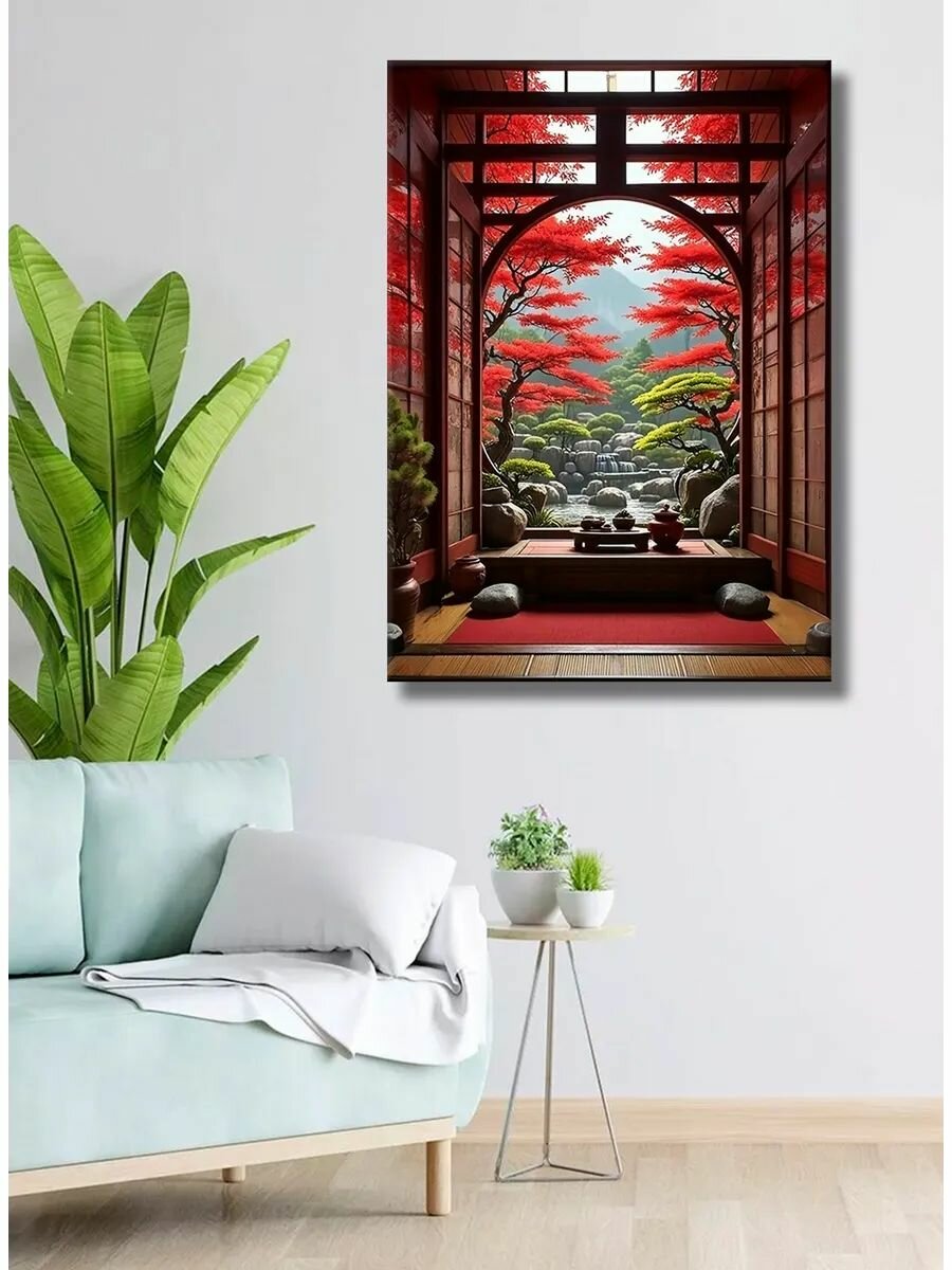 Картина "Чайная церемония", интерьерная 50х70см 1шт.