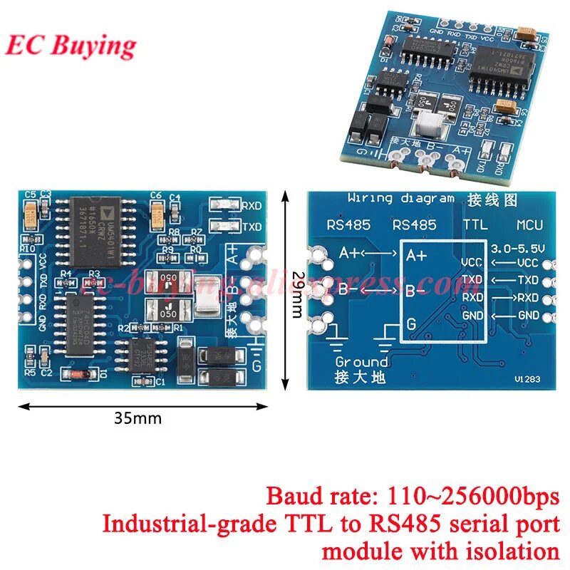 Модуль преобразователя уровня RS485 RS232 EC Buying 1pc, TTL-RS485 Isolate BL