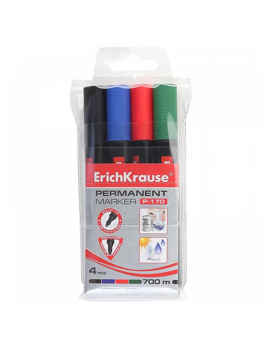 Набор маркеров перманентных 2 мм 4 шт