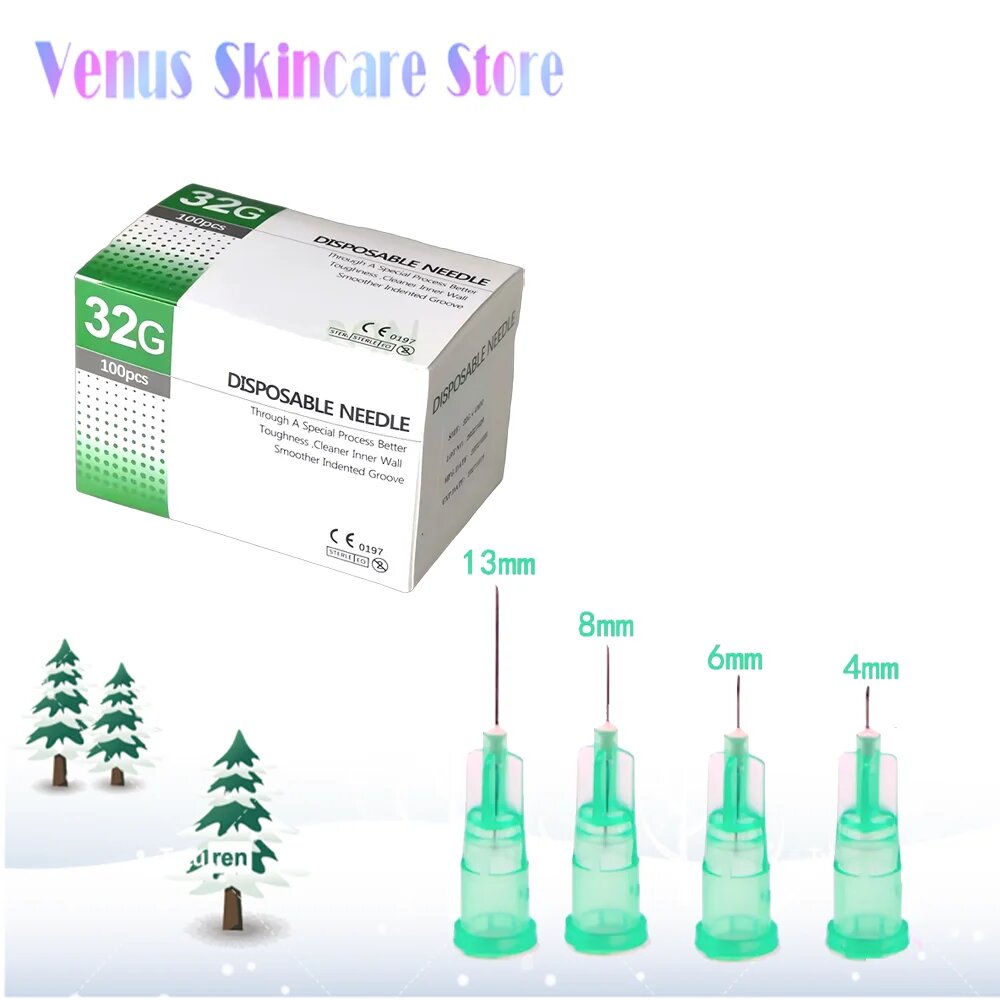 BEHLH Ультратонкие иглы для век 32g 4mm 100pcs