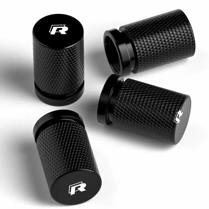 4 шт, колпачки для автомобильных колес Volkswagen VW R Line Rline Golf Polo Passat XBW-Black