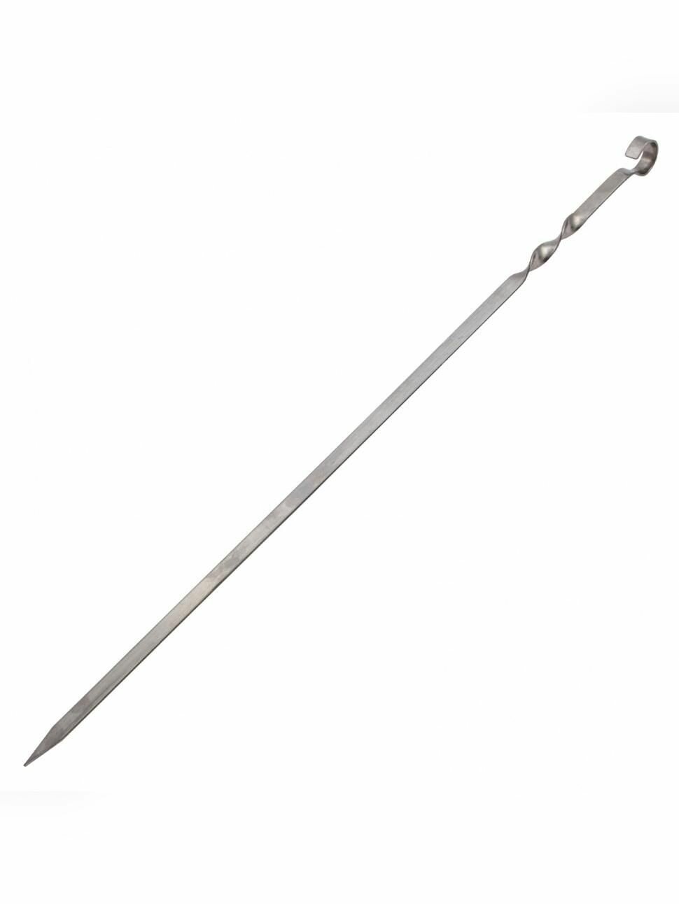 Шампур плоский, 750 х 12 х 2 мм, нержавеющая сталь, Camping Palisad 69658