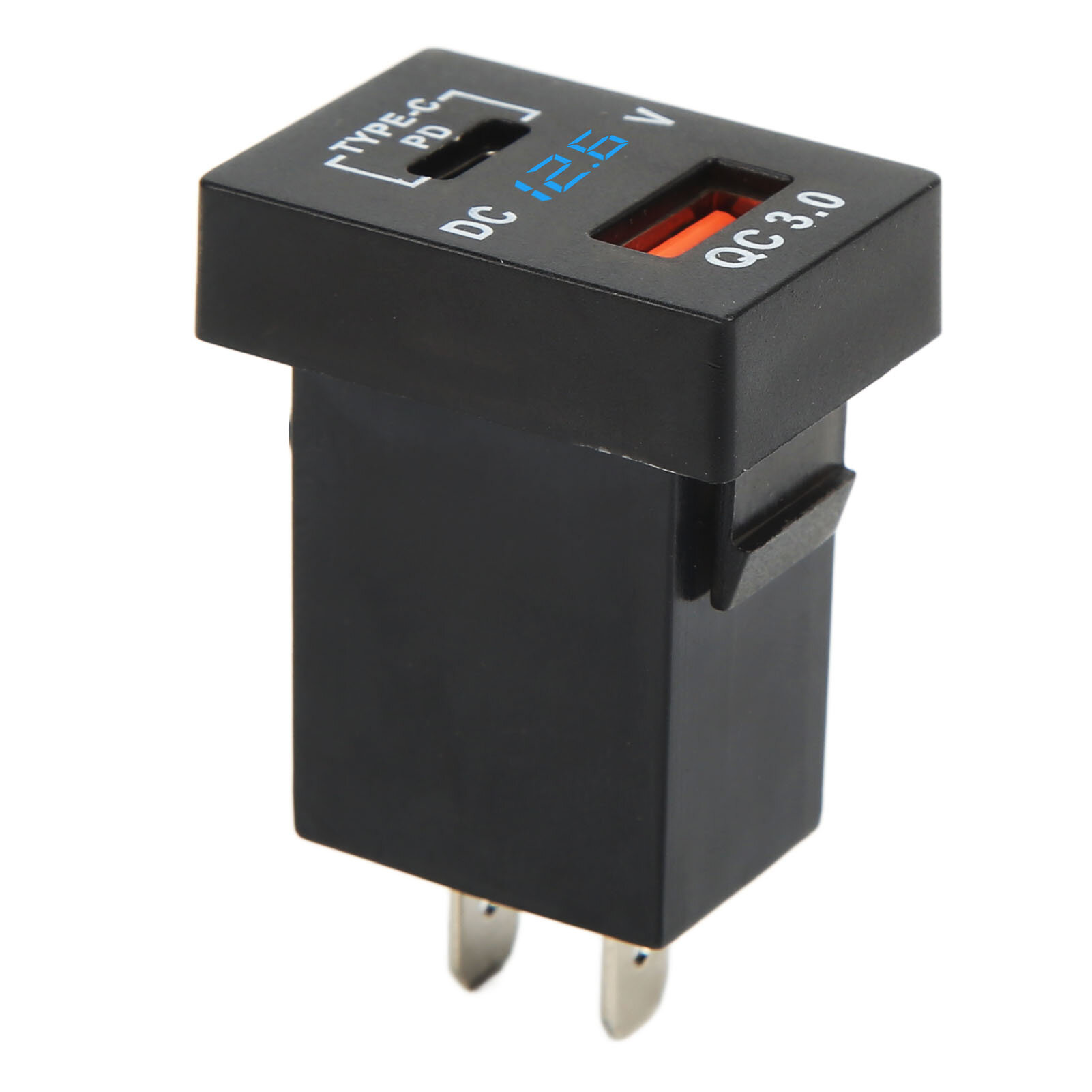 Зарядное устройство для автомобиля с QC 3.0 Быстрая зарядка 12 24V и дисплей напряжения для автомобилей, мотоциклов и автодомов