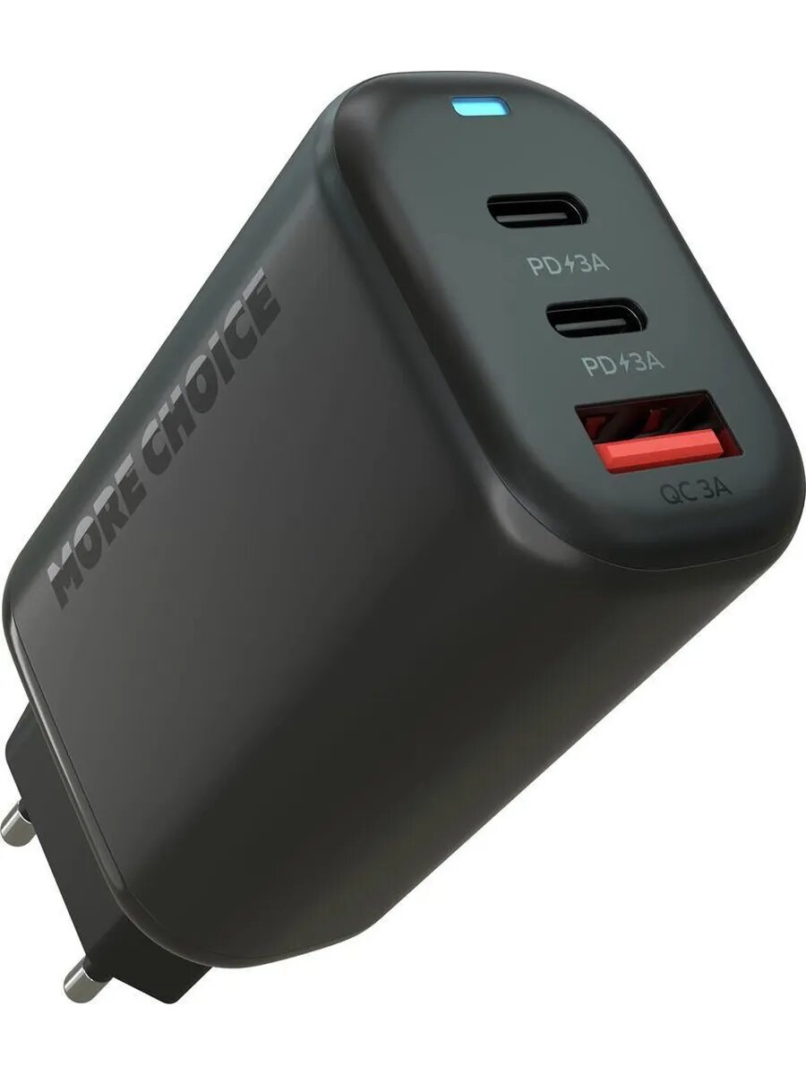 Сетевое зарядное устройство NC79a USB+2Type-C PD+шнур 65Вт