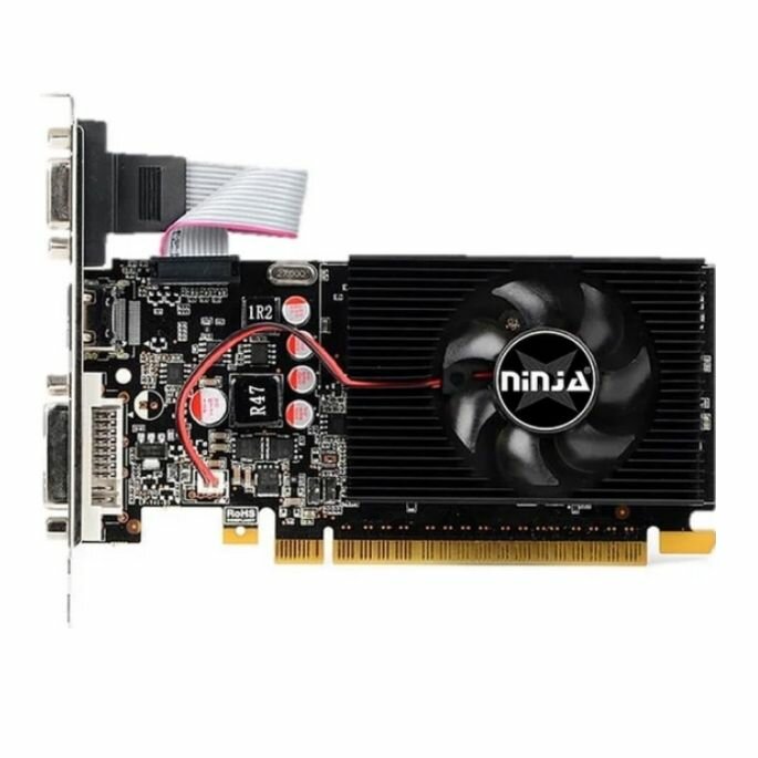 Видеокарта SINOTEX GeForce GT 730 NINJA LP 4G (NF73NP043F) - PCI Express 2.0/2.1 x16, 4 ГБ, GDDR3, 128 бит, DVI, HDMI, VGA (D-Sub), GPU 700 МГц