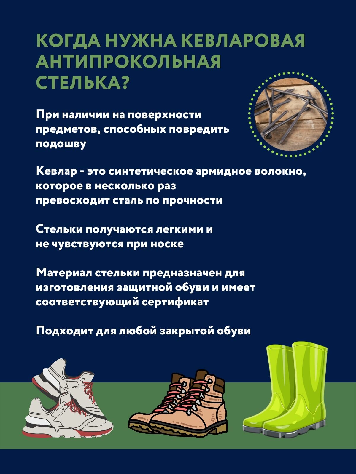 Антипрокольная стелька — фото 1