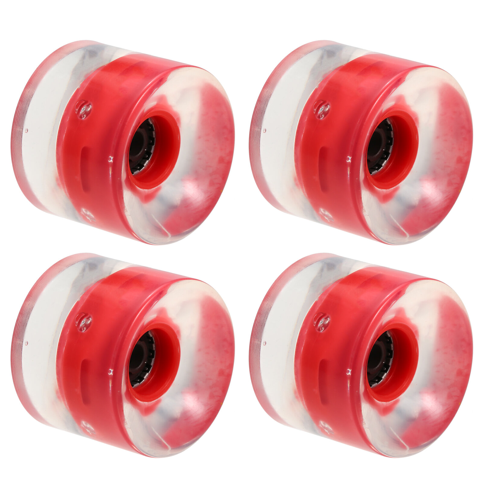 4 штуки Колеса для скейтборда LED с подсветкой Замена колес Набор колес для лонгборда 78A PU Crushing Wheel для замены колес на лонгборде Материал PU Цвет Желтый Голубой Белый Оранжевый Красный Розовый Зеленый Розовый Голубой лазурный Размер 58*4.5 мм