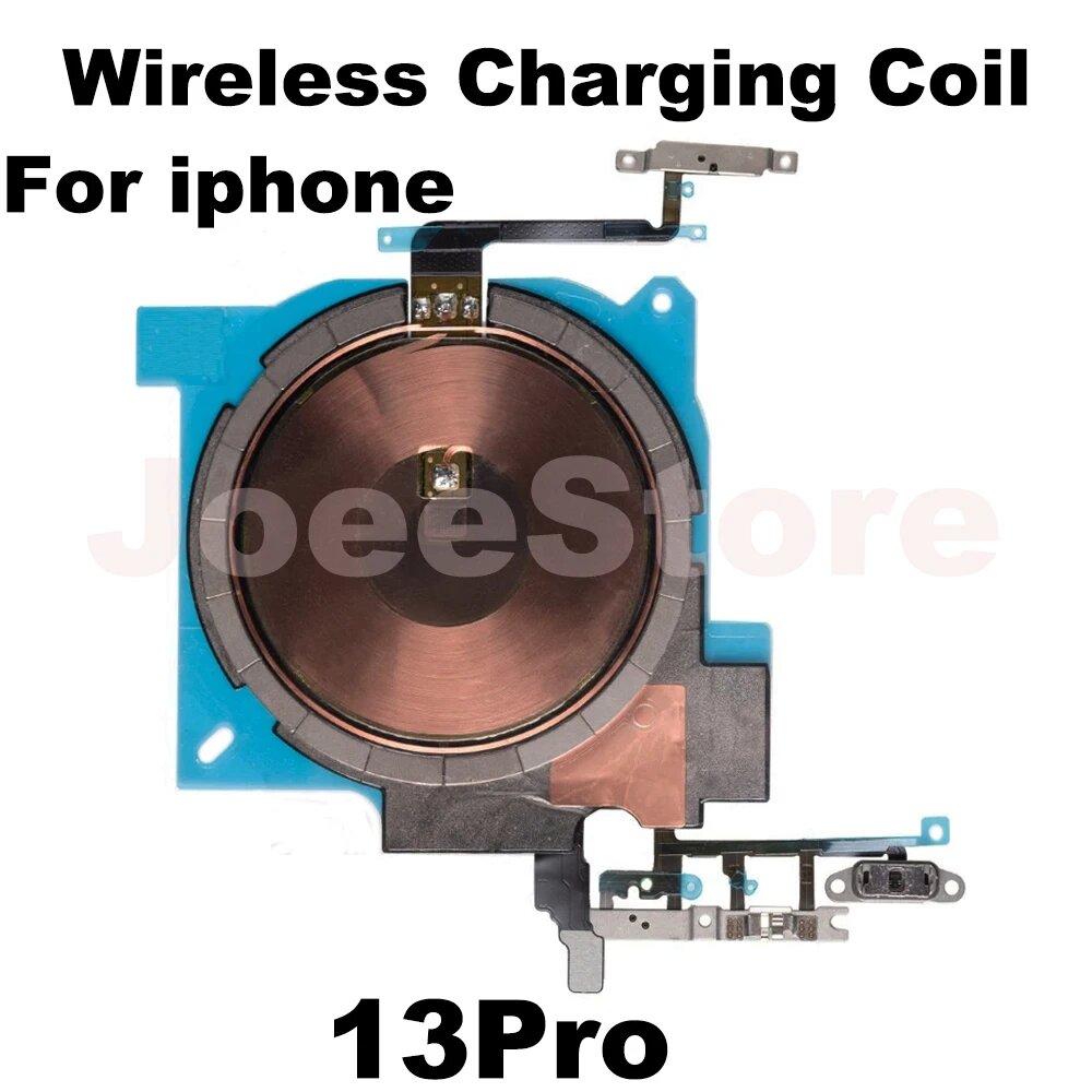 Катушка с чипом беспроводной зарядки для iPhone 14 13 12 11 Pro Max Mini Беспроводная связь с магнитной кнопкой регулировки громкости Гибкая часть панели зарядного устройства For 13Pro